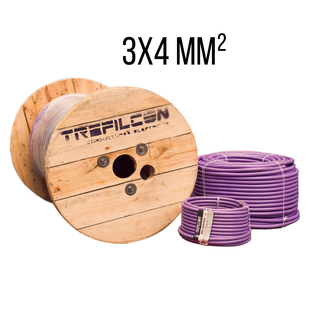 Cable Subterráneo 3×4 mm² Normalizado-Trefilcon – LCF Electricidad